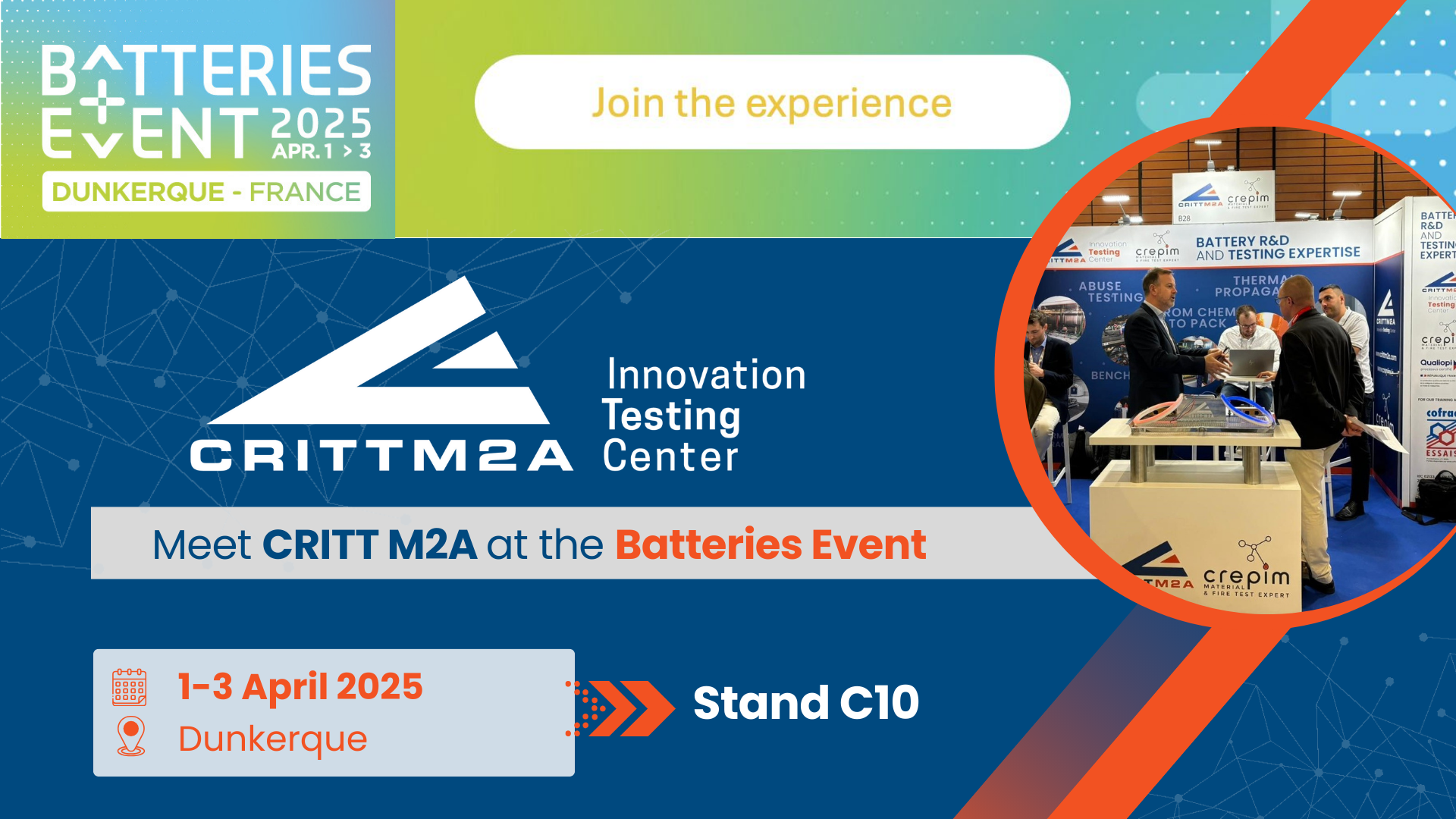 Le CRITT M2A au Batteries Event 2025 à Dunkerque – Critt M2A